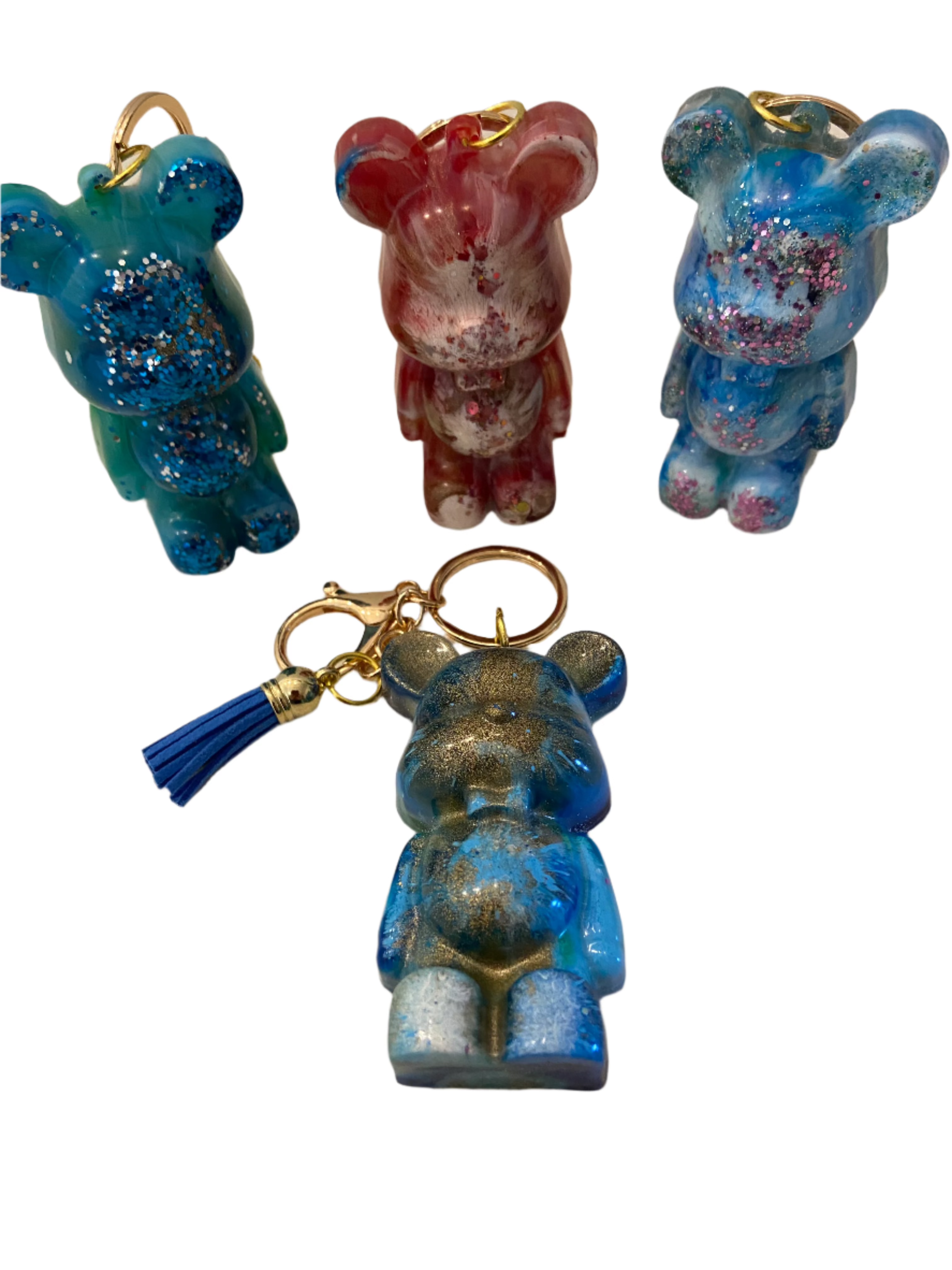 Resin Teddy Bear Key Rings – Jules Nesting & Design